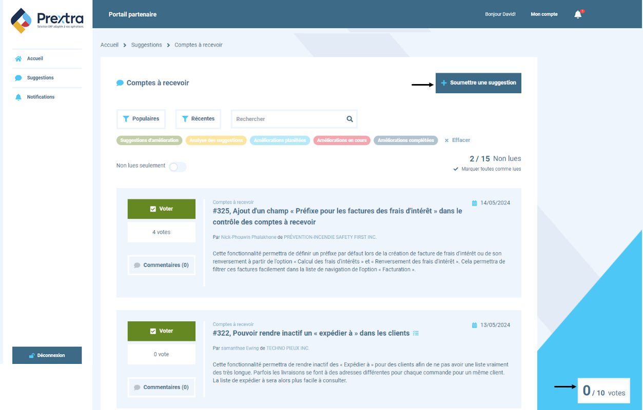 Portail partenaire - Prextra